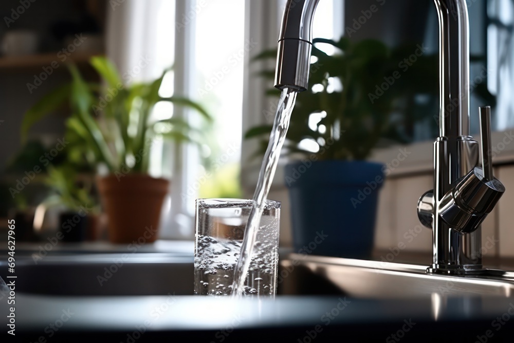 Water is pouring from the tap in the kitchen in the bathroom problems ...