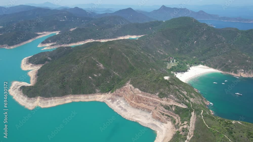 High Island Reservoir East Dam in Sai Kung Hong Kong Global Geopark ,is ...