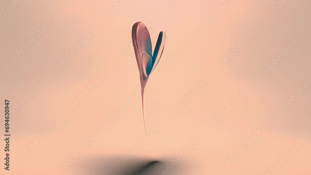 Minimal animation of a pulsating heart made out of simple shapes ...