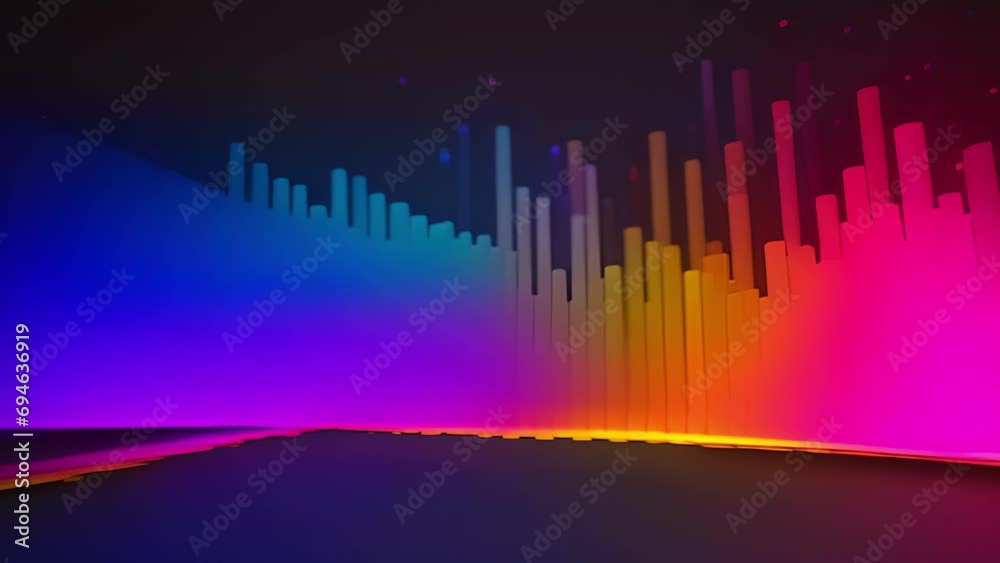 A color spectrum descending into darkness, highlighting the effects of ...