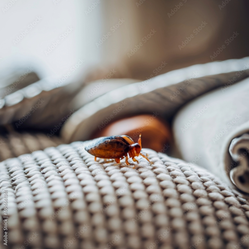 Images Of Bed Bugs In A Bed , Bed bugs infesting Stock Photo | Adobe Stock