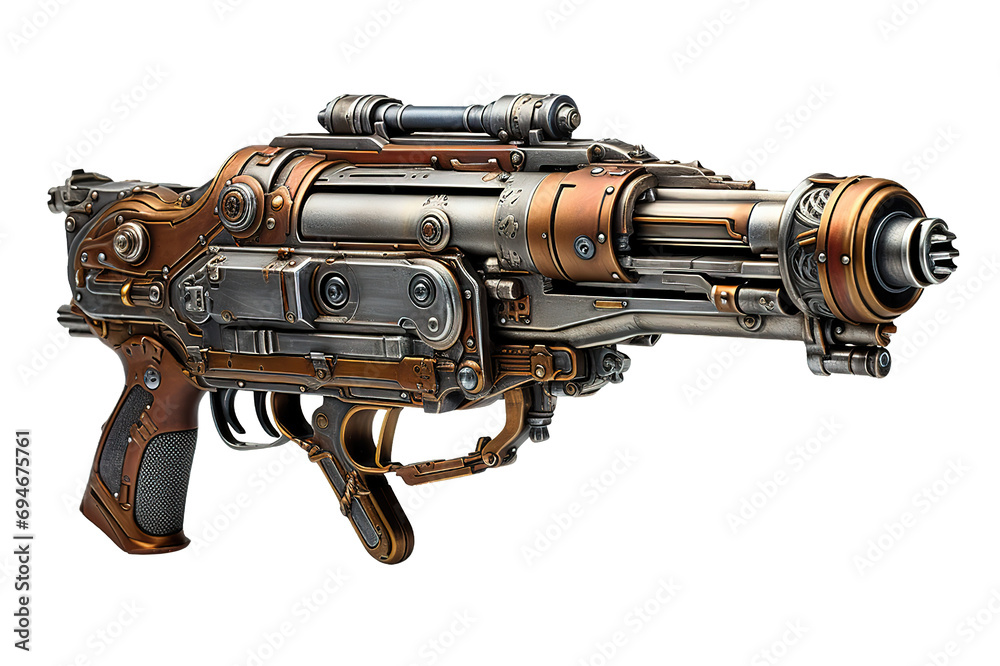 Old machine gun isolated on PNG Background. Generative Ai. Stock Photo ...