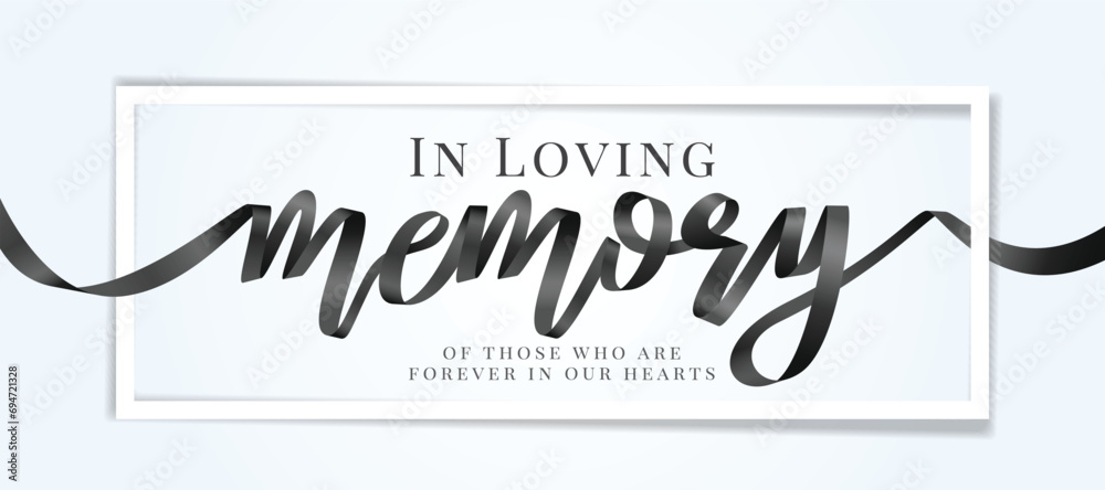 In loving memory of those who are forever in our hearts text and memory ...