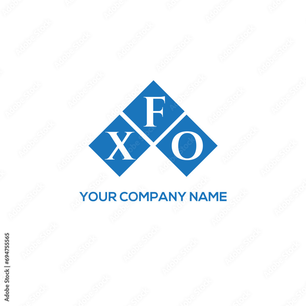 FXO letter logo design on white background. FXO creative initials ...