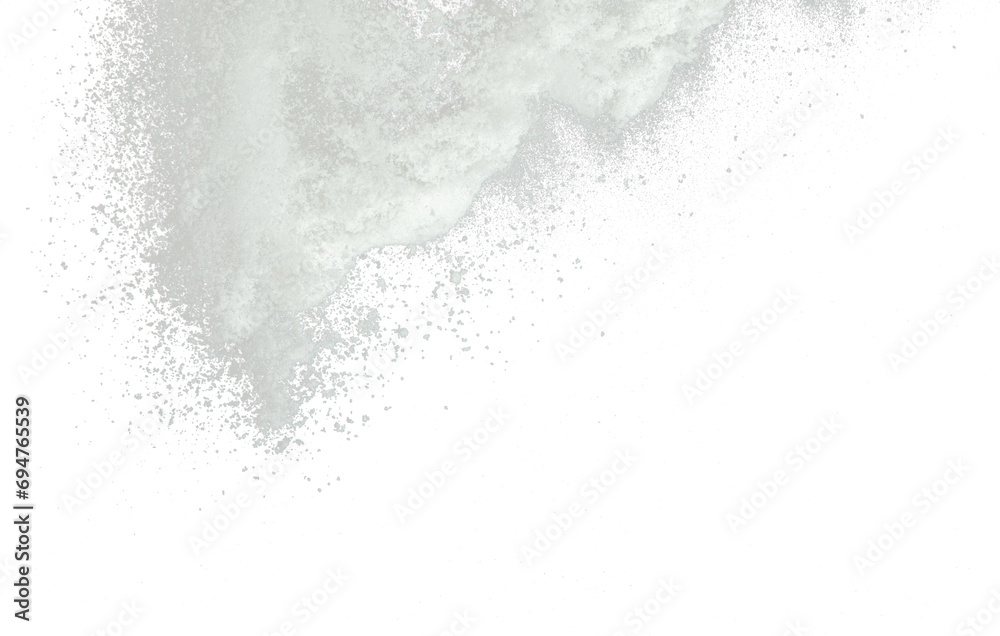 Explosion of snow falling down from sky or roof, heavy big small size ...