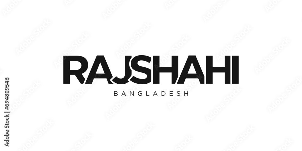 Rajshahi in the Bangladesh emblem. The design features a geometric ...