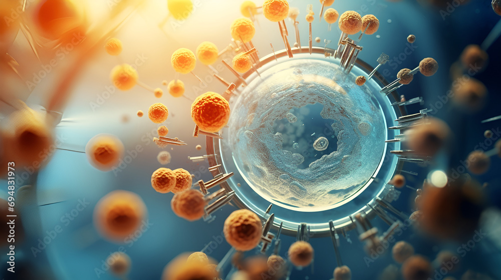 Microscopic Marvels,Electron microscopic structure, atom,microscopic ...