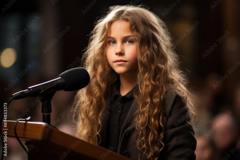 Advocating equality young girl speech on gender equality, empowering ...