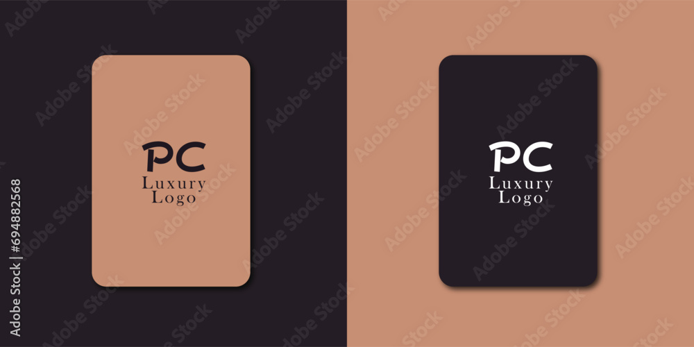 PC Logo design vector in Chinese letters Stock Vector | Adobe Stock