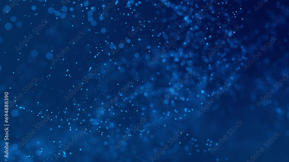 4K 3D Abstract Blue Night Luxury Awards Background Particle Glitter ...