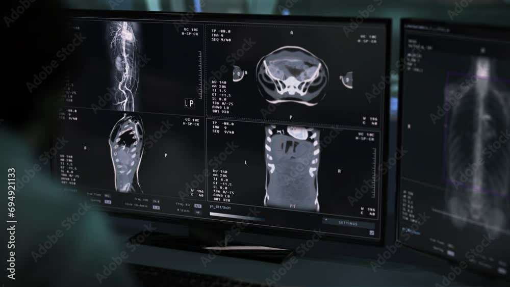 Chest screening procedure for cancer prevention at the clinic ...