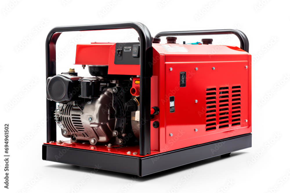 Portable gas or diesel generator on transparent background, png file ...