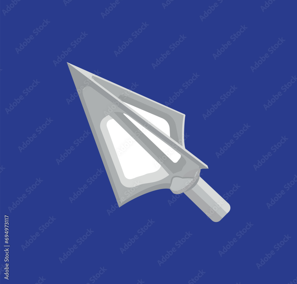 Broadhead Arrows Vector Illustration Set With Isolated Clip Art White ...