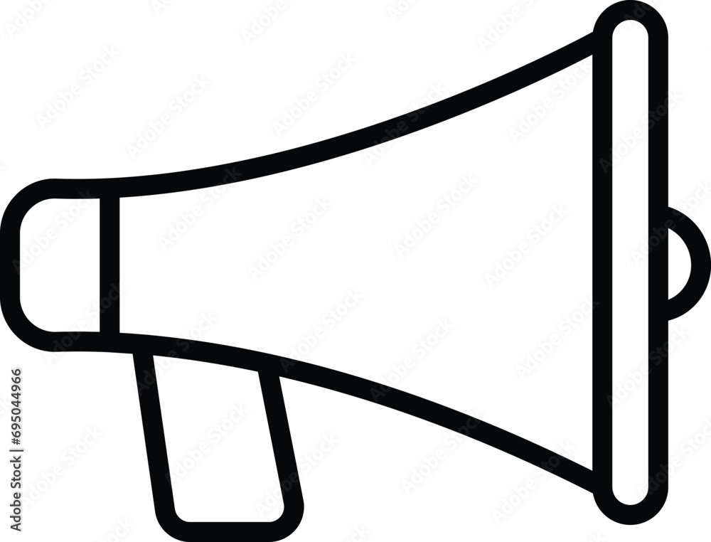 Vetor de Megaphone icon. Electric megaphone symbol . Loudspeaker ...