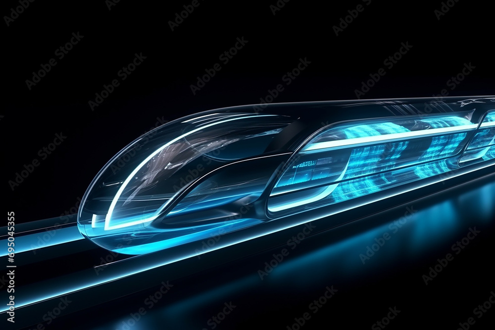 Hyperloop train, background of a magnetic levitation train, Hyperloop ...
