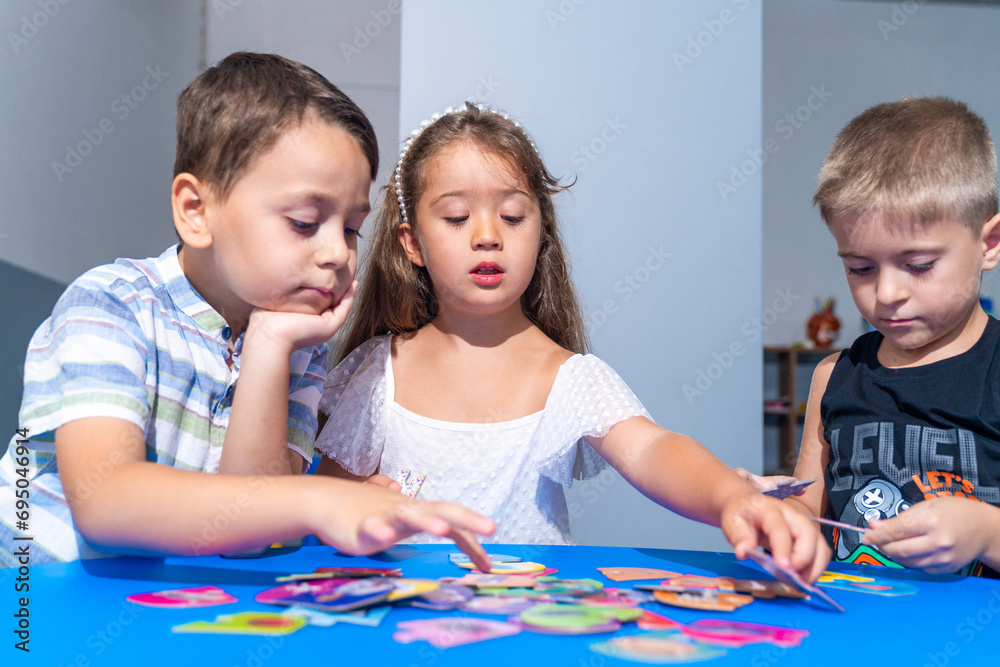 Preschool-aged children immerse themselves in captivating tasks ...