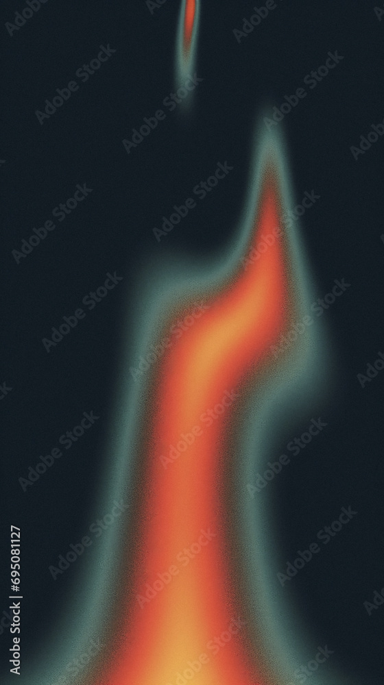 Abstract red, orange, green and black background. Fluid, flaming and ...