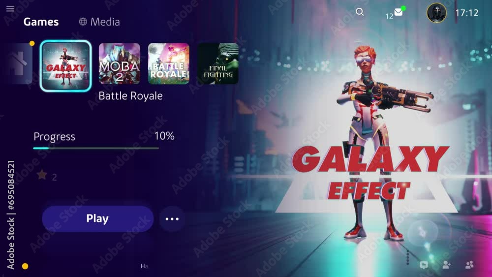 Animation of the modern first person shooter console game with cartoon ...