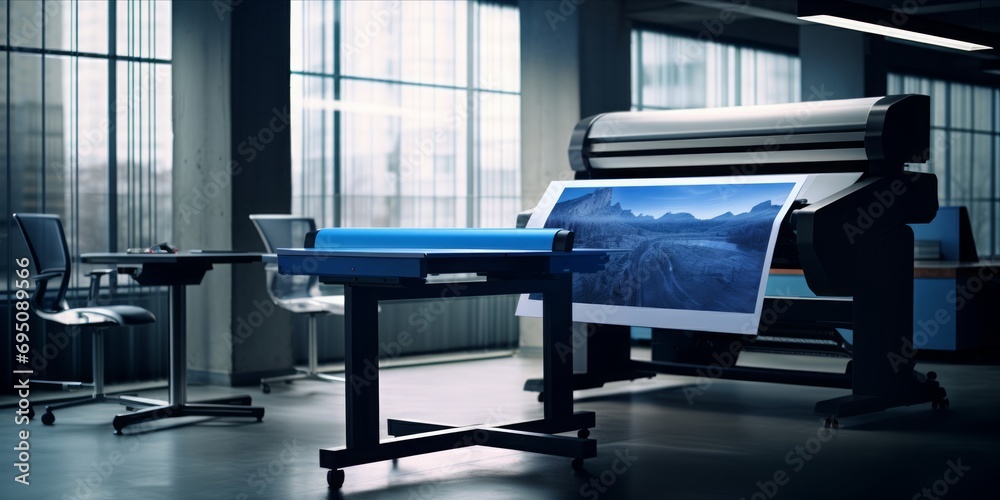 Precision in Progress: A Professional Large Format Plotter at an ...