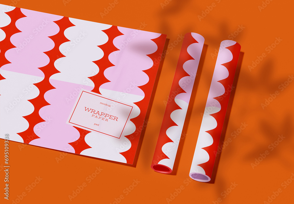 Wrapping Brand Design Mockup Stock Template | Adobe Stock