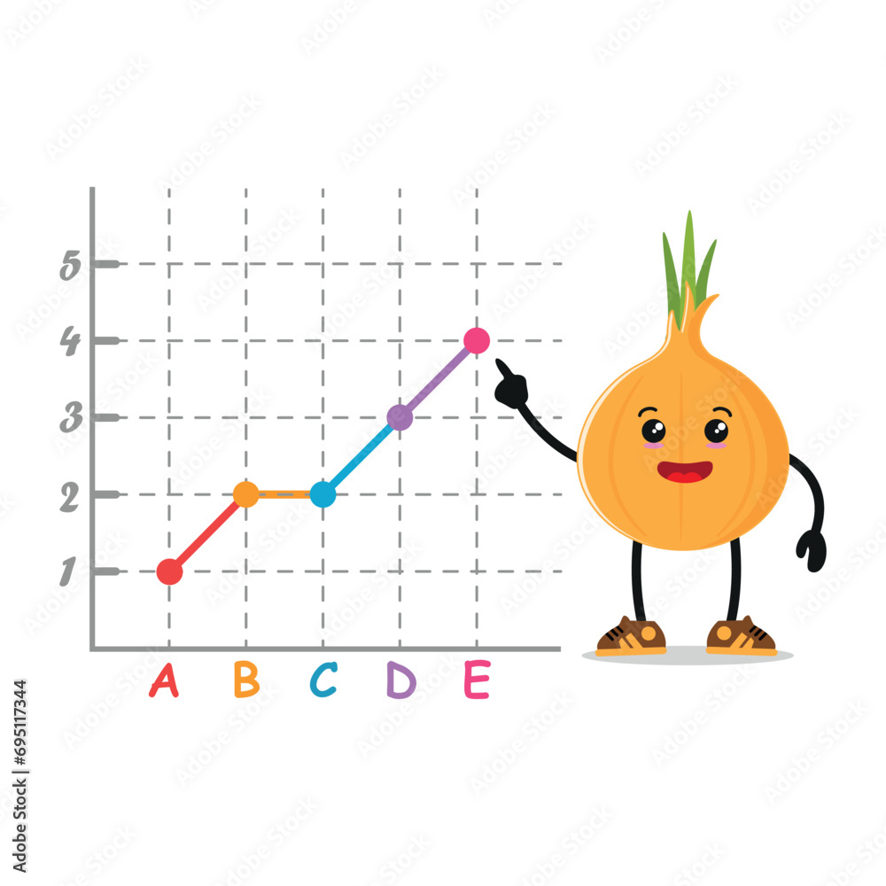 onion showing line graph. infographic for kid monitoring data in school ...