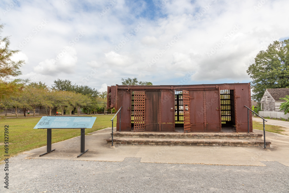 iron plantation prison in Vacherie, Texas. The plantation serves ...