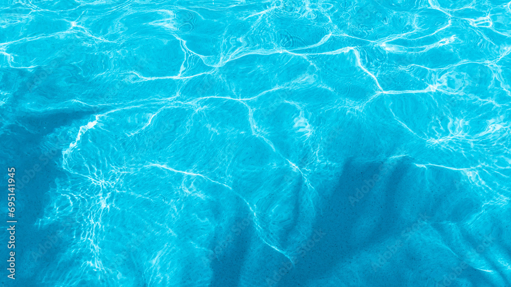 Surface of blue swimming pool. Background of water in swimming pool ...