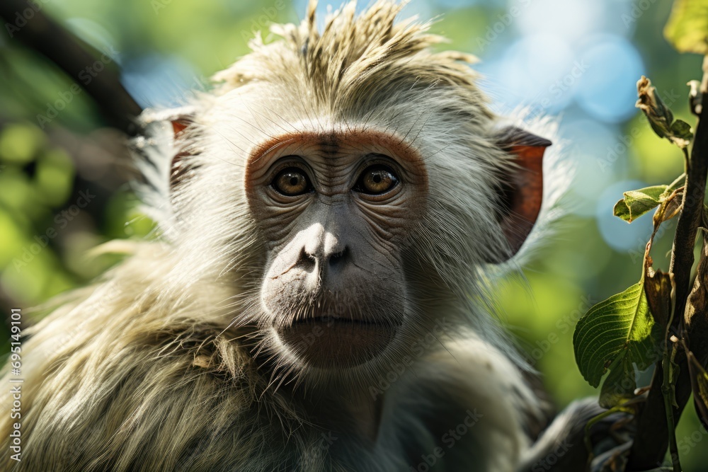 In the vibrant tropical forest, a dynamic 4K Ultra HD documentary ...