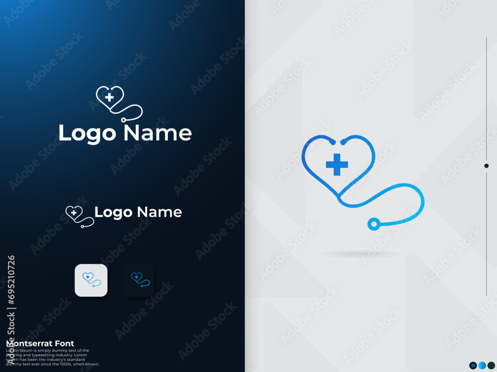 Doctor telescope logo. Doctor logo. Hospital. Human care. Pharmacy ...