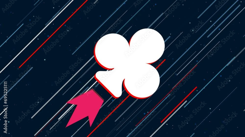 Club flies through the universe on a jet propulsion. The symbol in the ...