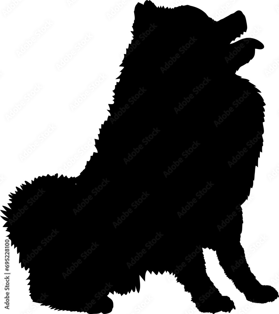 Pomeranian spitz High quality Dog silhouette Breeds Bundle Dogs on the ...