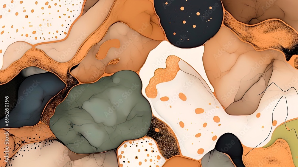 Oil paint drawing. Abstract colored background. Abstraction in the ...