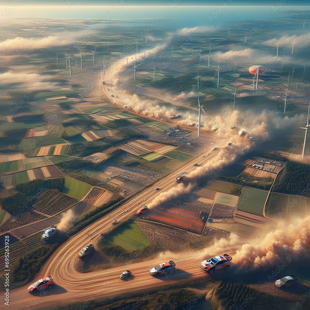 A detailed map illustrating the expansive expedition route of the Dakar ...