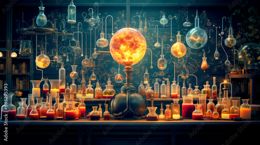 4K Science Project. Science lab. School projects. Experiment. Chemistry ...