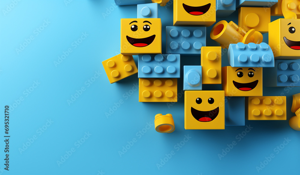 minimal lego block images, light blue background, free wallpapers ...