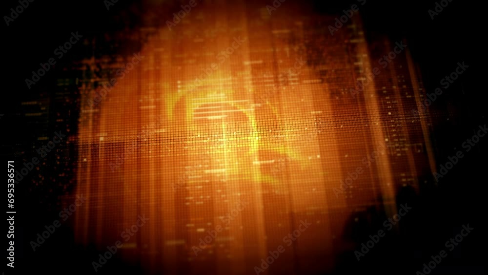 Immersive data matrix simulation UI with cutting-edge digital ...