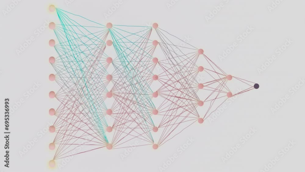 AI neural network machine learning system modeled after the structure ...