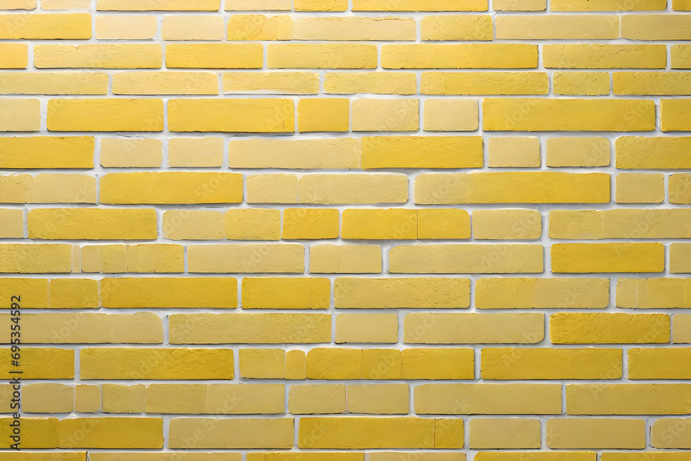 yellow stone color light brick tiles wall texture. Stock Photo | Adobe ...
