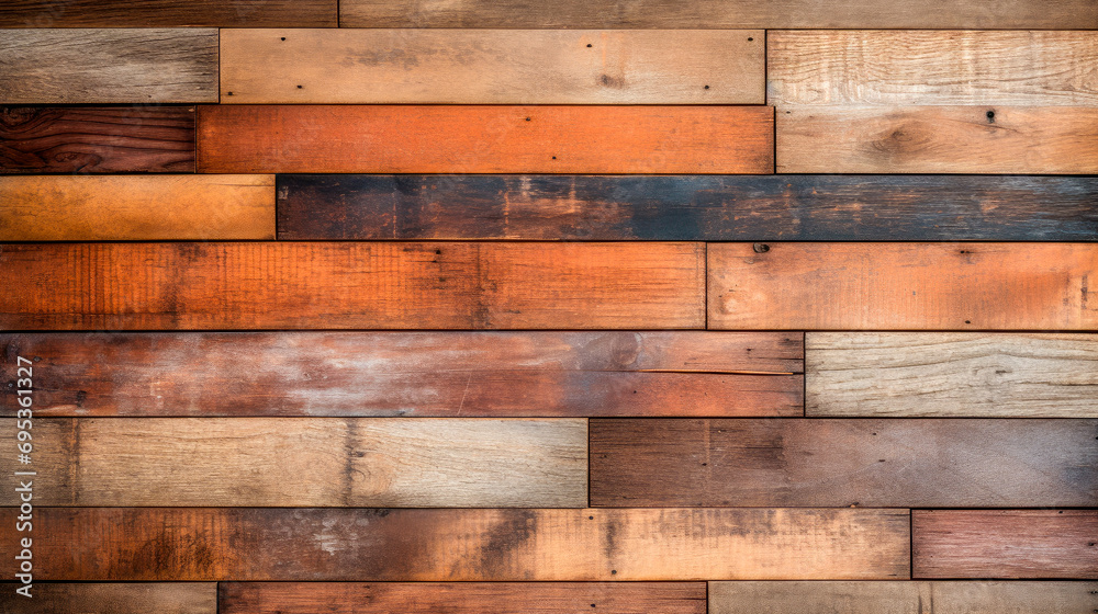 Reclaimed wood panels. Wood panels with varying tones and textures to ...