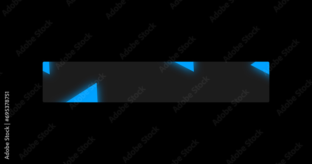 Illustration cool animated lower third. The lower third with triangle ...