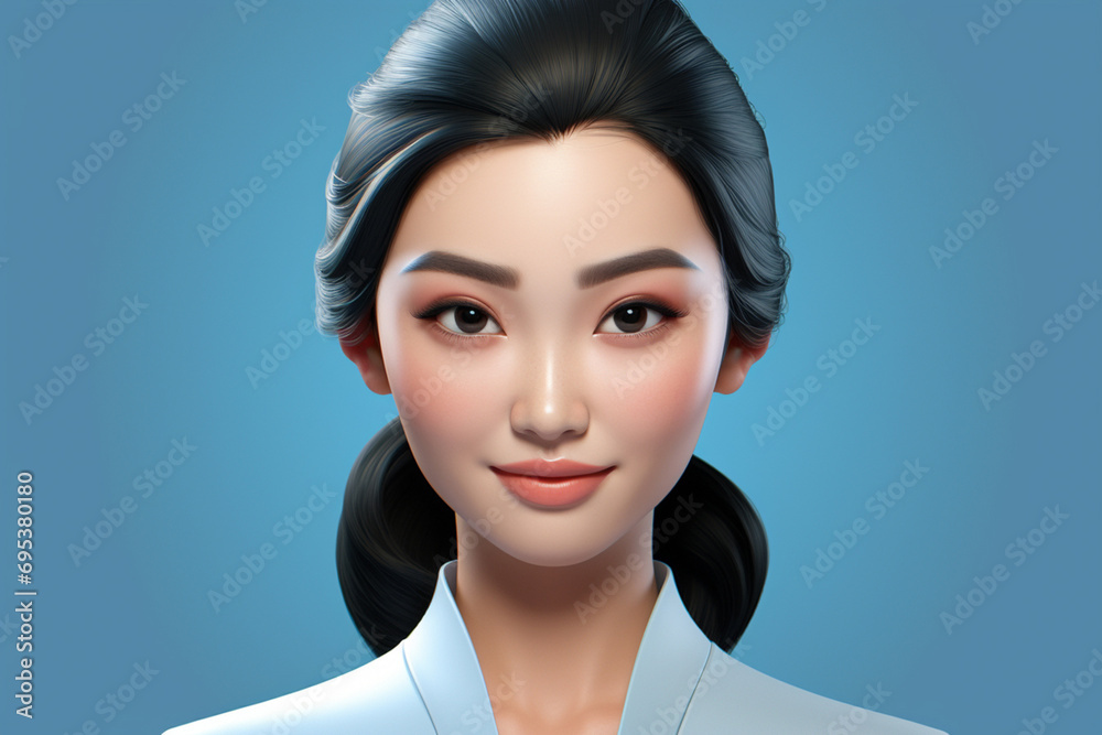 3D realistic animated girl images, crafted with precision and realism ...