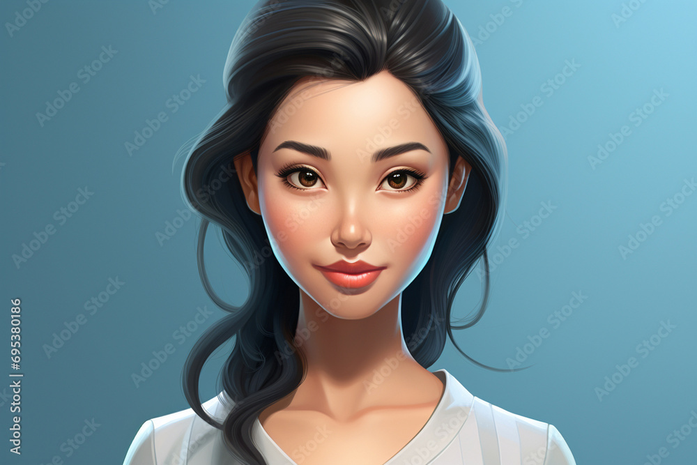 3D realistic animated girl images, crafted with precision and realism ...