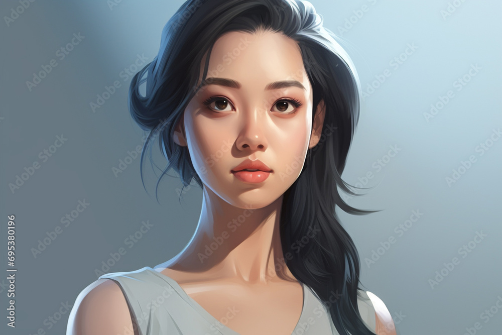 3D realistic animated girl images, crafted with precision and realism ...