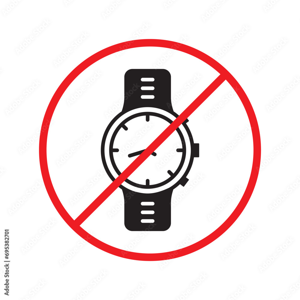 Forbidden Prohibited Warning, caution, attention, restriction label ...