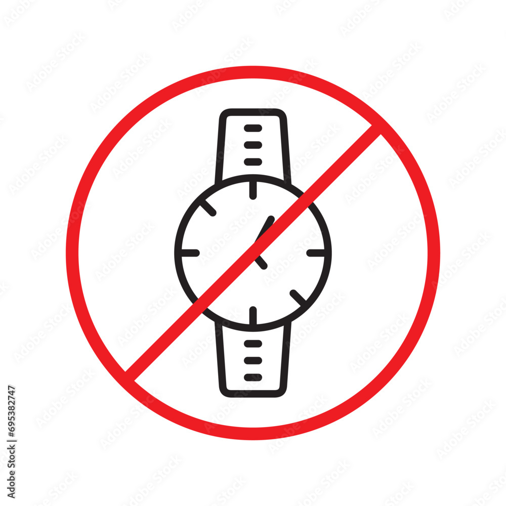 Forbidden Prohibited Warning, caution, attention, restriction label ...