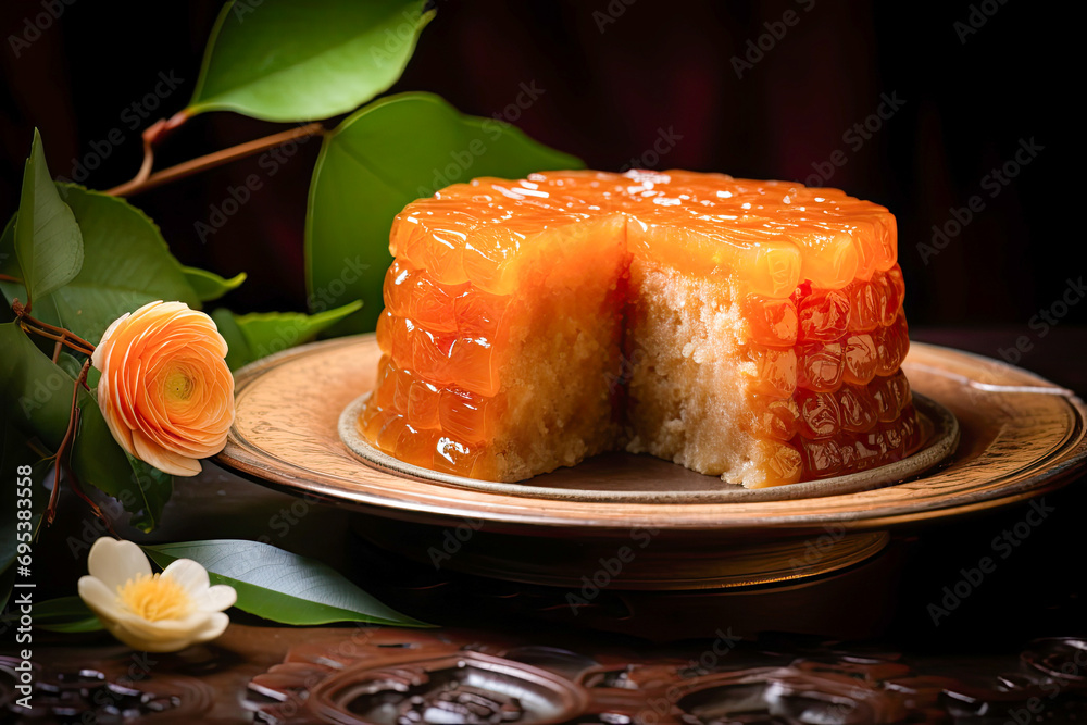 Sticky Rice Cake Nian Gao Sweet sticky rice cake, new chinese year ...