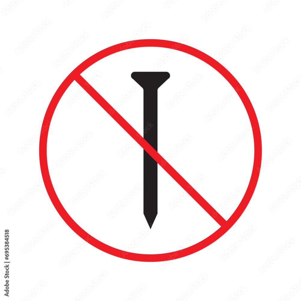 Forbidden Prohibited Warning, caution, attention, restriction label ...