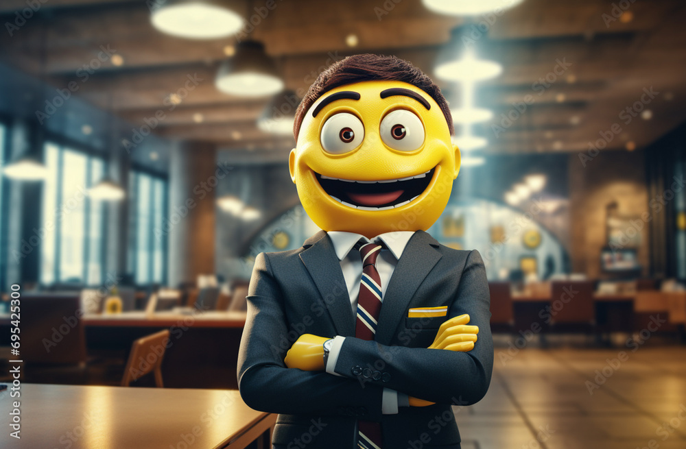 Unveil the deceptive smile of a cunning scammer, portrayed in a three ...