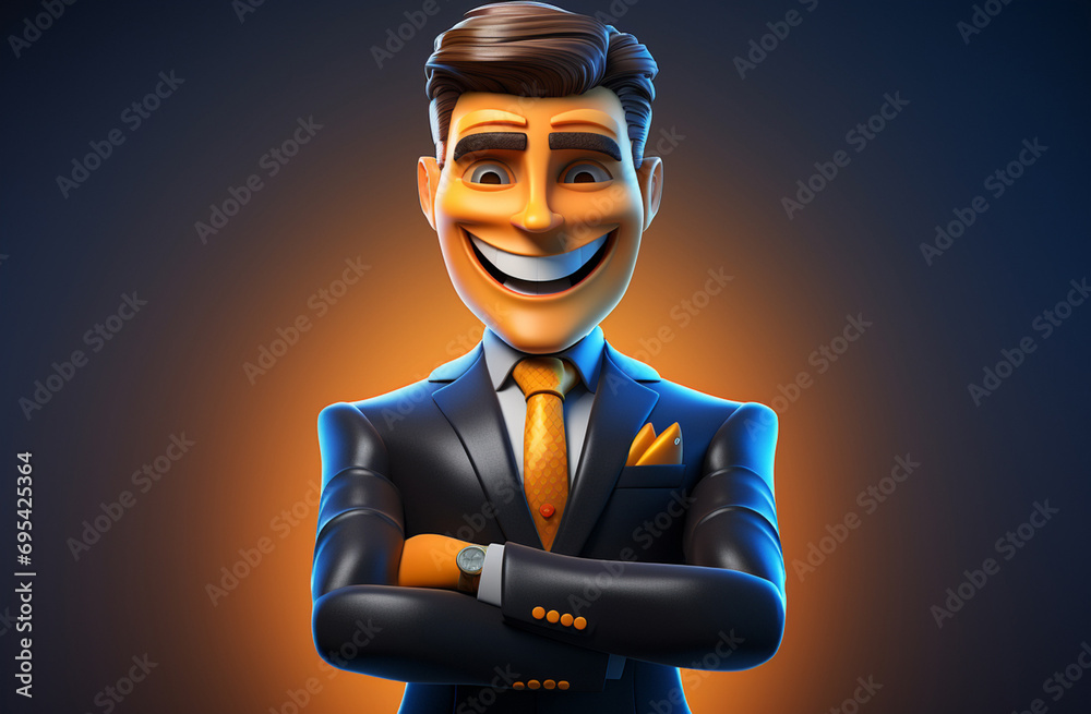 Unveil the deceptive smile of a cunning scammer, portrayed in a three ...