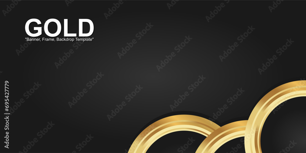 Abstract Gold background for banner, backdrop, flyer. Golden background ...